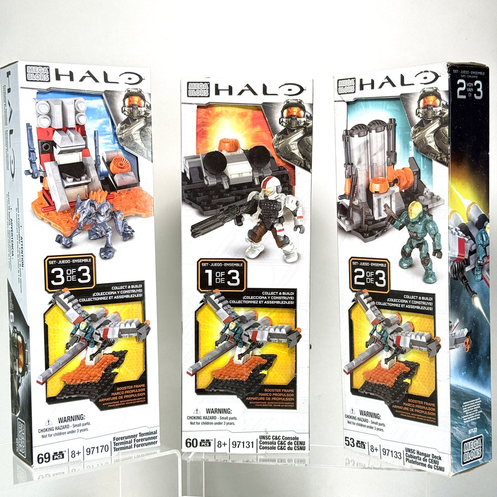 SEALED UNSC Booster Frame 3 in 1 Combined Build - Halo Mega Bloks ...